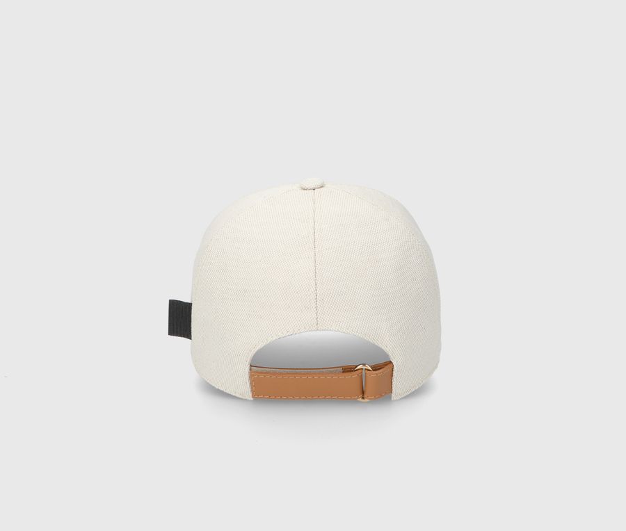 Gorra de béisbol con visera ribeteada en piel — Unisex | Borsalino Oficial